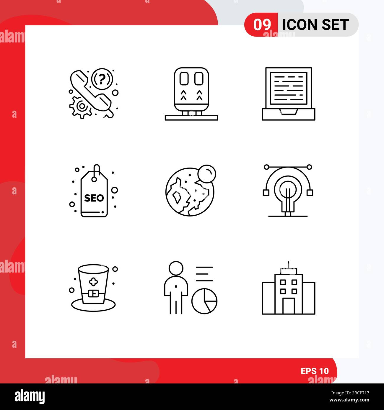 Outline Pack of 9 Universal Symbols of globe, tag, transportation, seo ... Outline Pack of 9 Universal Symbols of globe, tag, transportation, seo ...