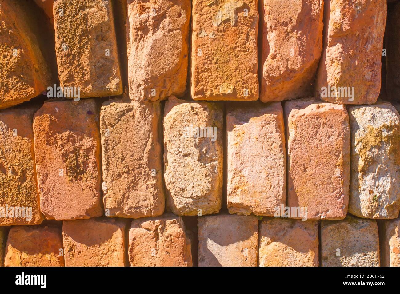 Used Rustic Bricks Piled Up Stock Photo - Alamy