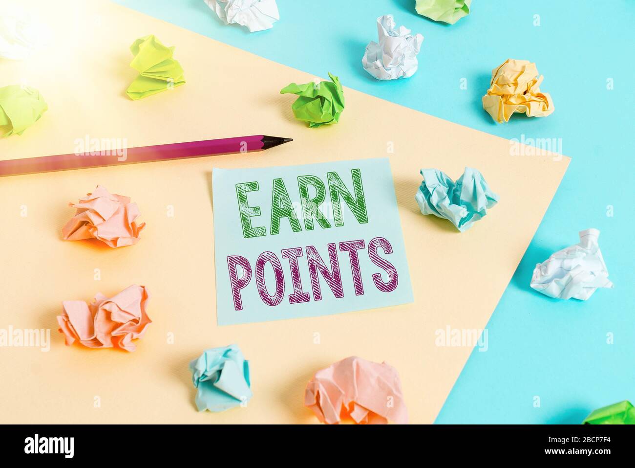 Text sign showing Earn Points. Business photo showcasing getting praise ...