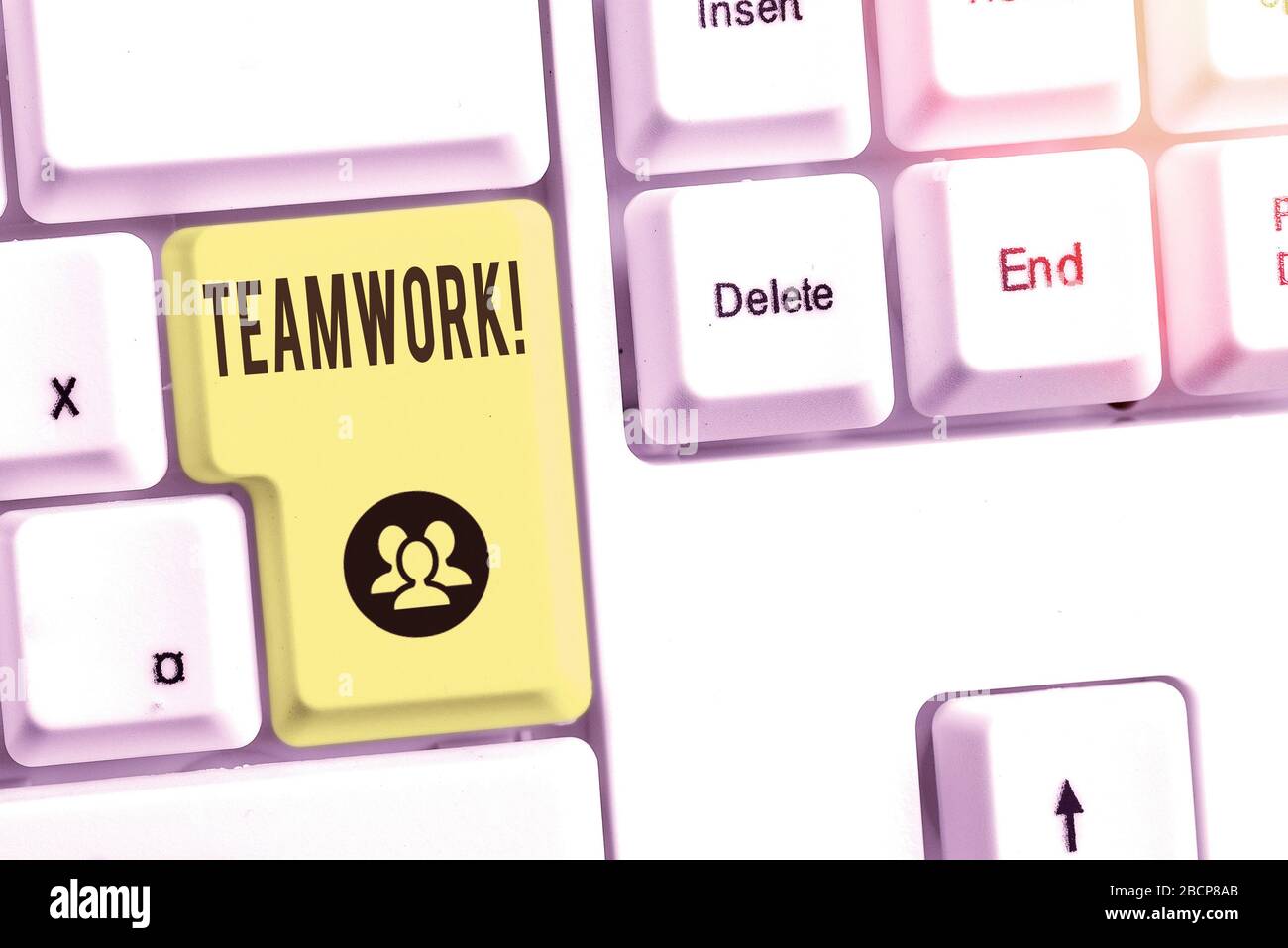 Writing note showing Teamwork. Business concept for combined action of ...