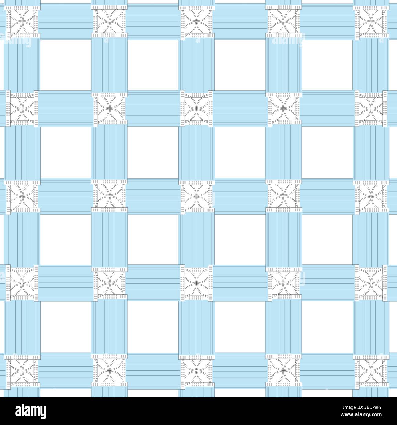 Face mask seamless pattern illustration Stock Vector Image & Art - Alamy