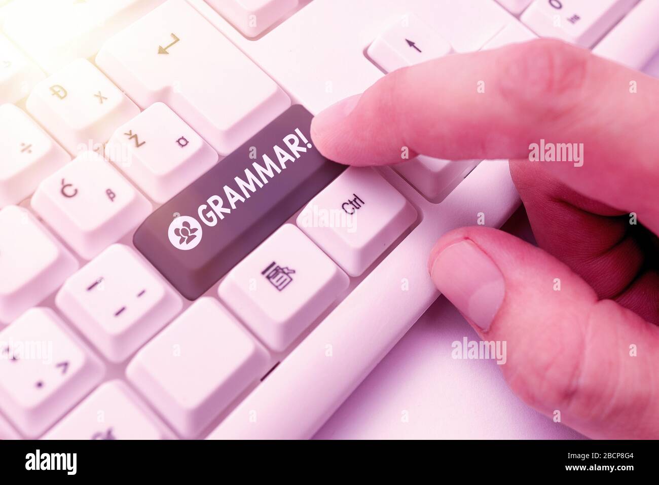 Conceptual hand writing showing Grammar. Concept meaning whole system ...