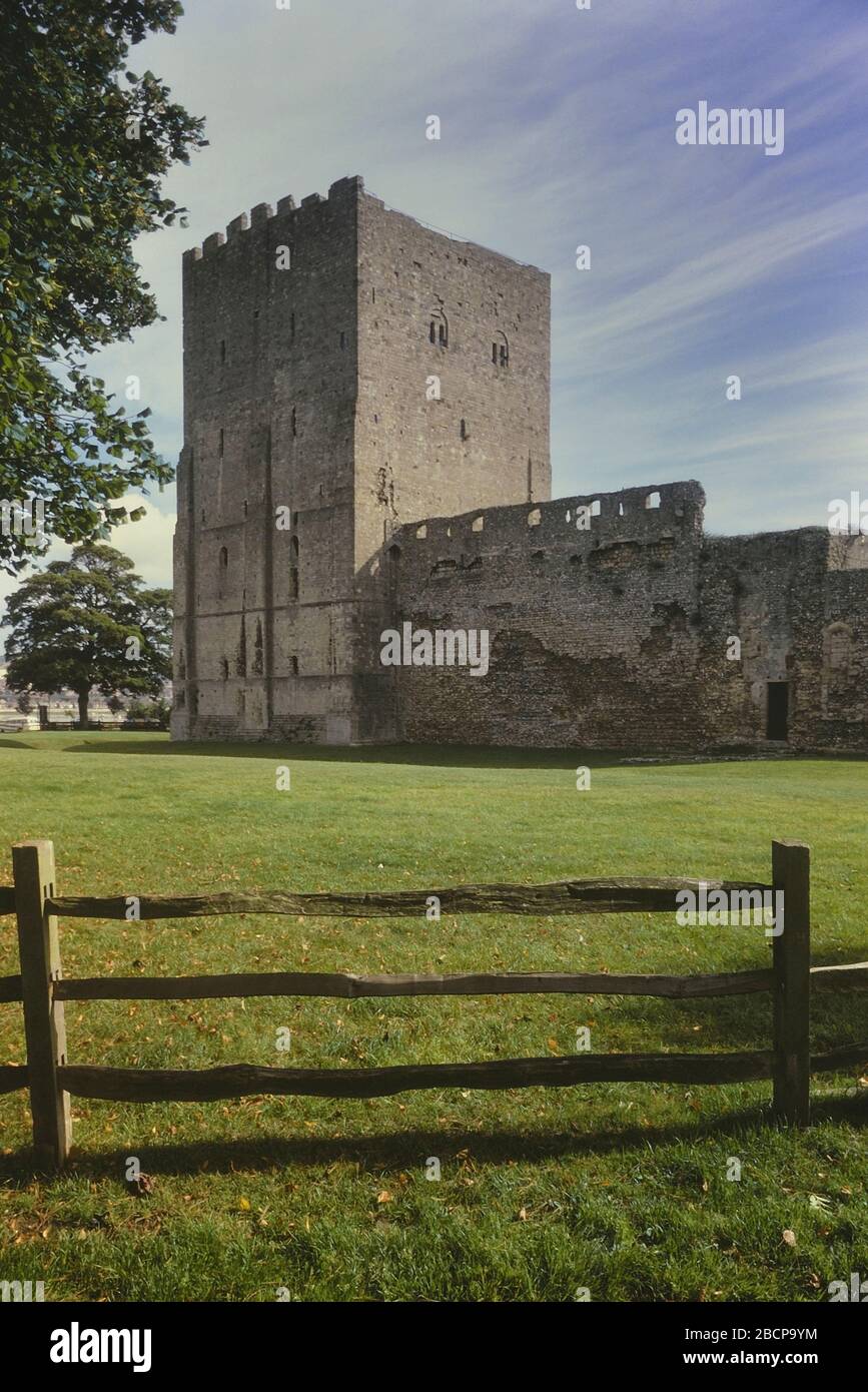Portchester Castle, Hampshire, England, UK Stock Photo - Alamy