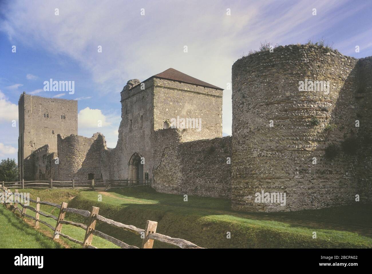 Portchester Castle, Hampshire, England, UK Stock Photo - Alamy