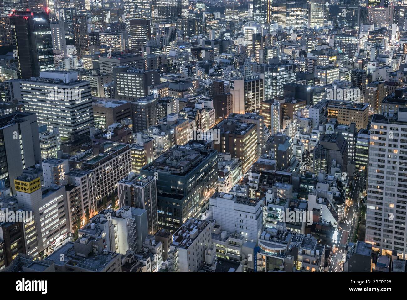 Tokyo, Japan - Sep 27, 2018: Tokyo cityscape at dusk view from ...
