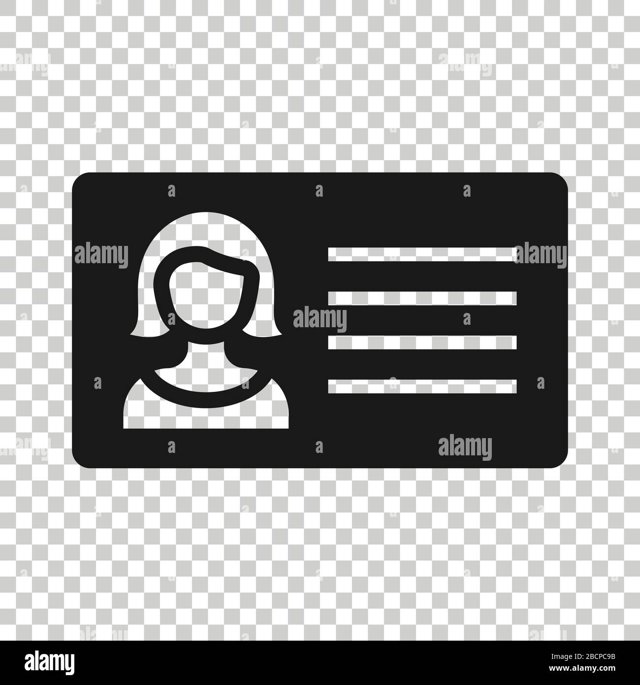 Id badge women Stock Vector Images - Alamy