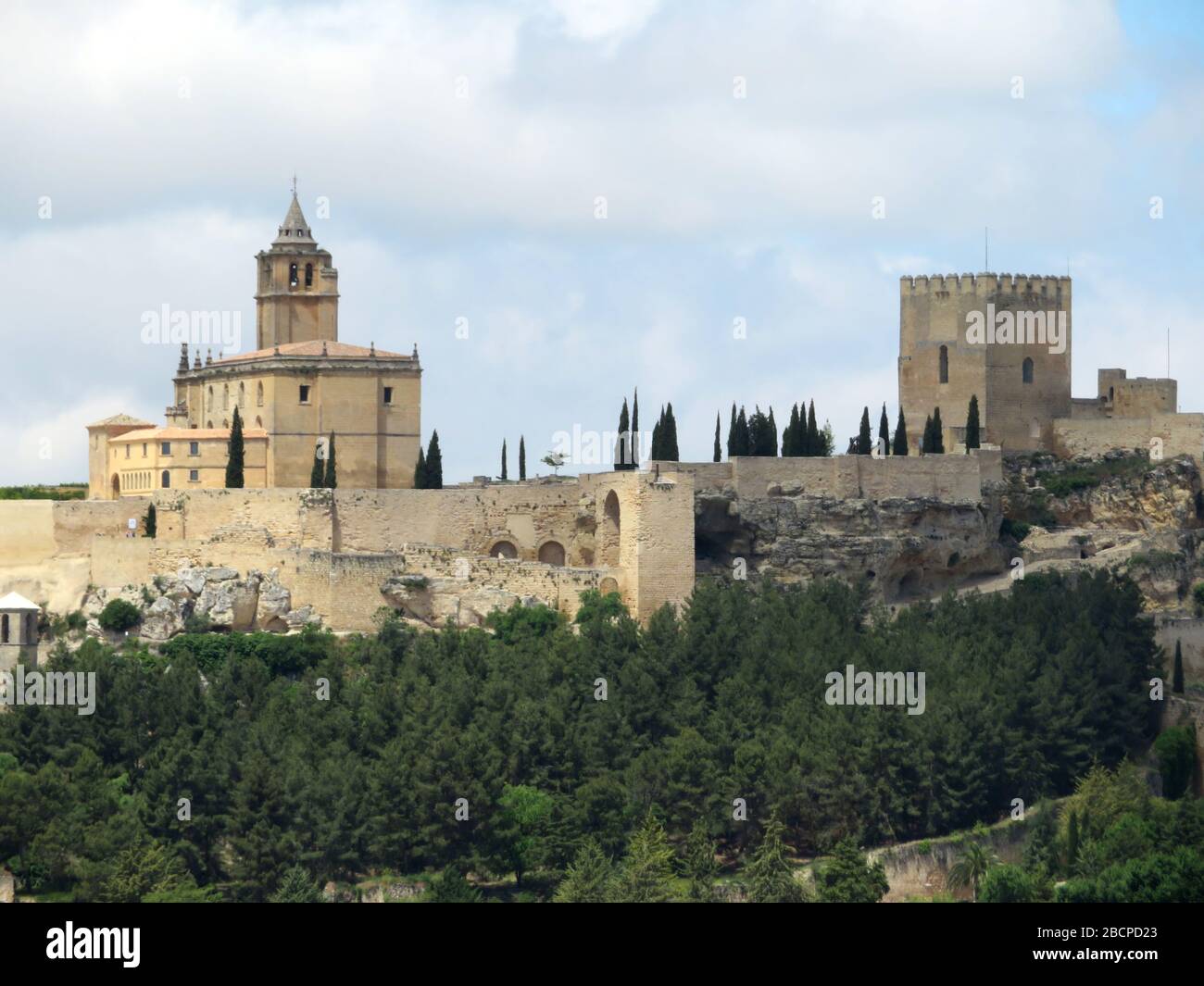 Moorish fortress. La Mota. Alcala la Real, Sierra Sur, Jaen, Andalusia ...