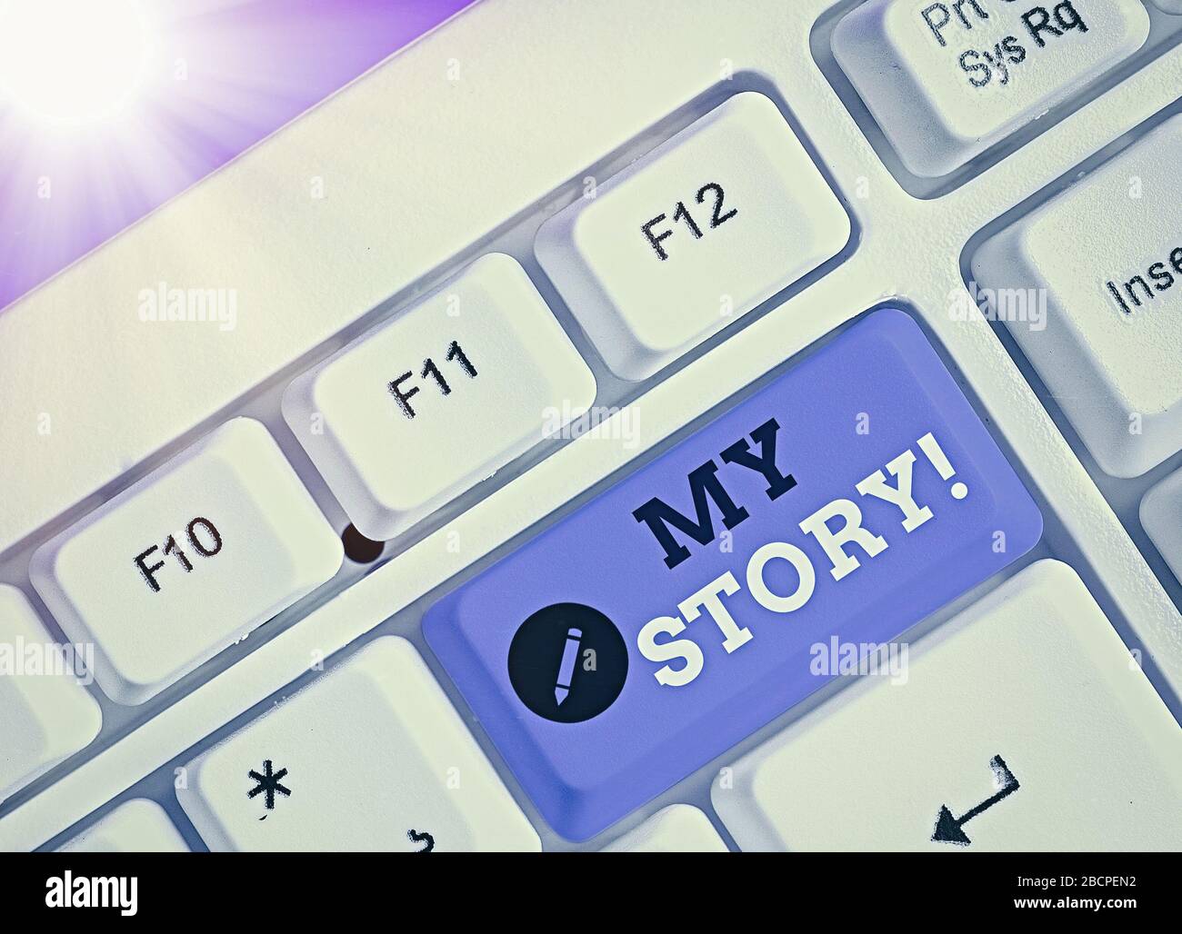 Word writing text My Story. Business photo showcasing the things or ...