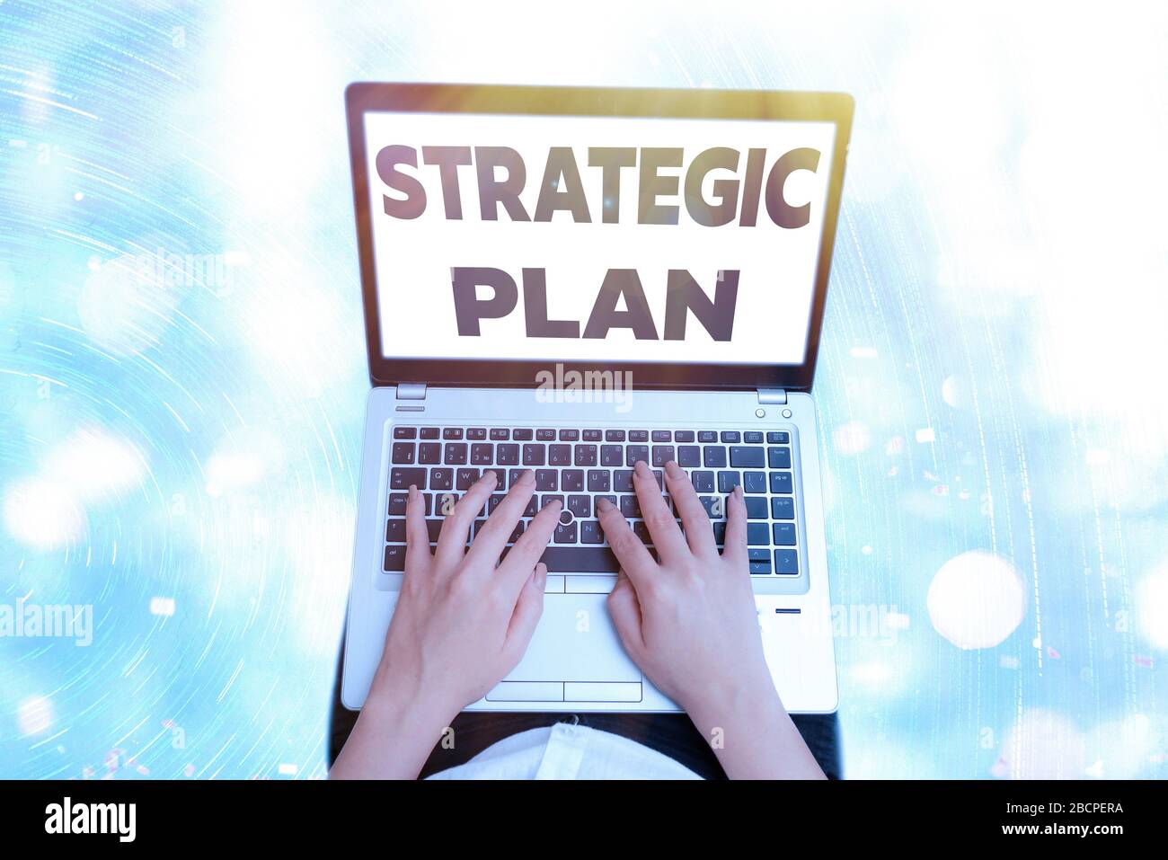 Conceptual hand writing showing Strategic Plan. Concept meaning a ...