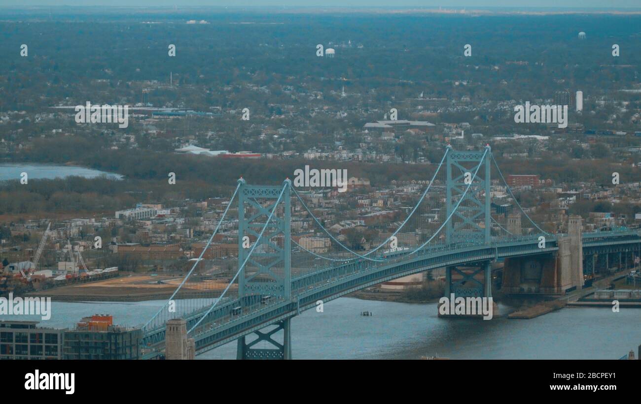Benjamin Franklin Bridge over Delaware River in Philadelphia - travel ...