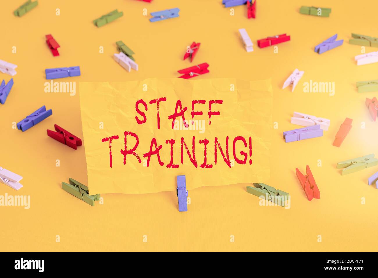 Handwriting text writing Staff Training. Conceptual photo learn ...