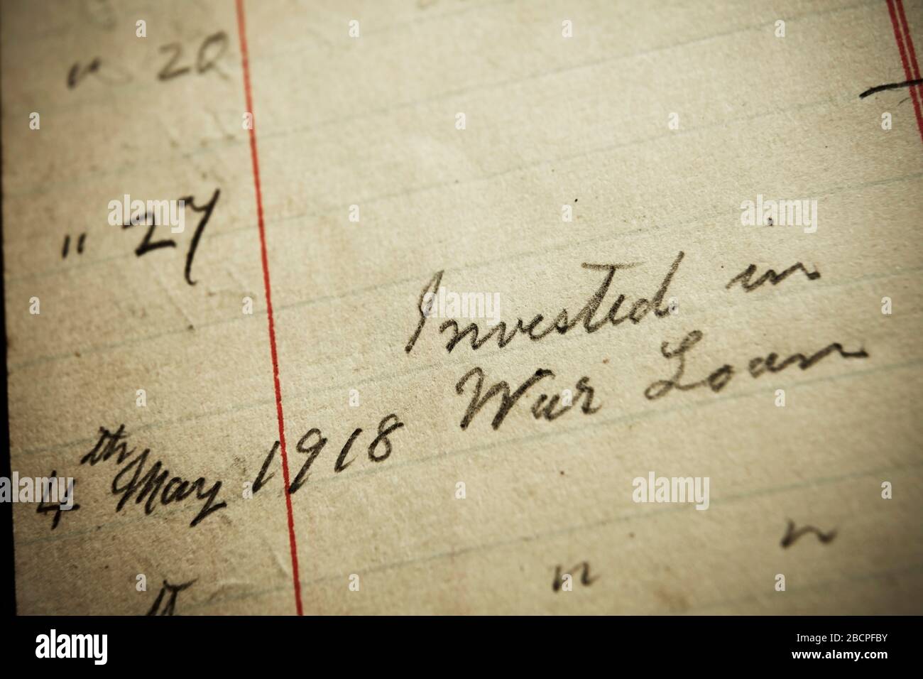World war war diary hi-res stock photography and images - Alamy