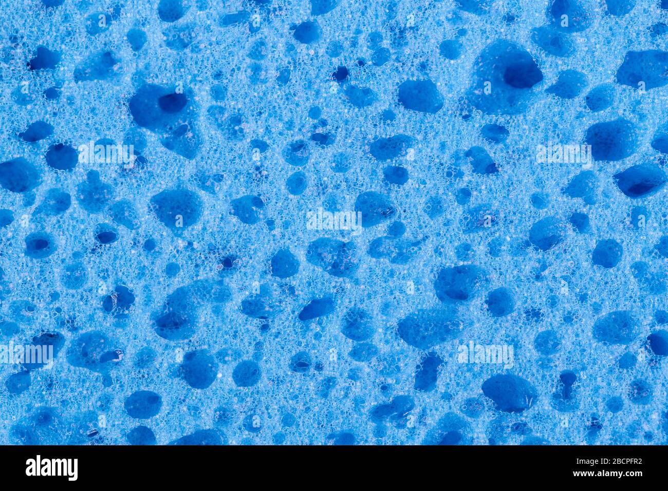 Blue cleaning sponge.Texture close up. Hygiene concept Stock Photo - Alamy