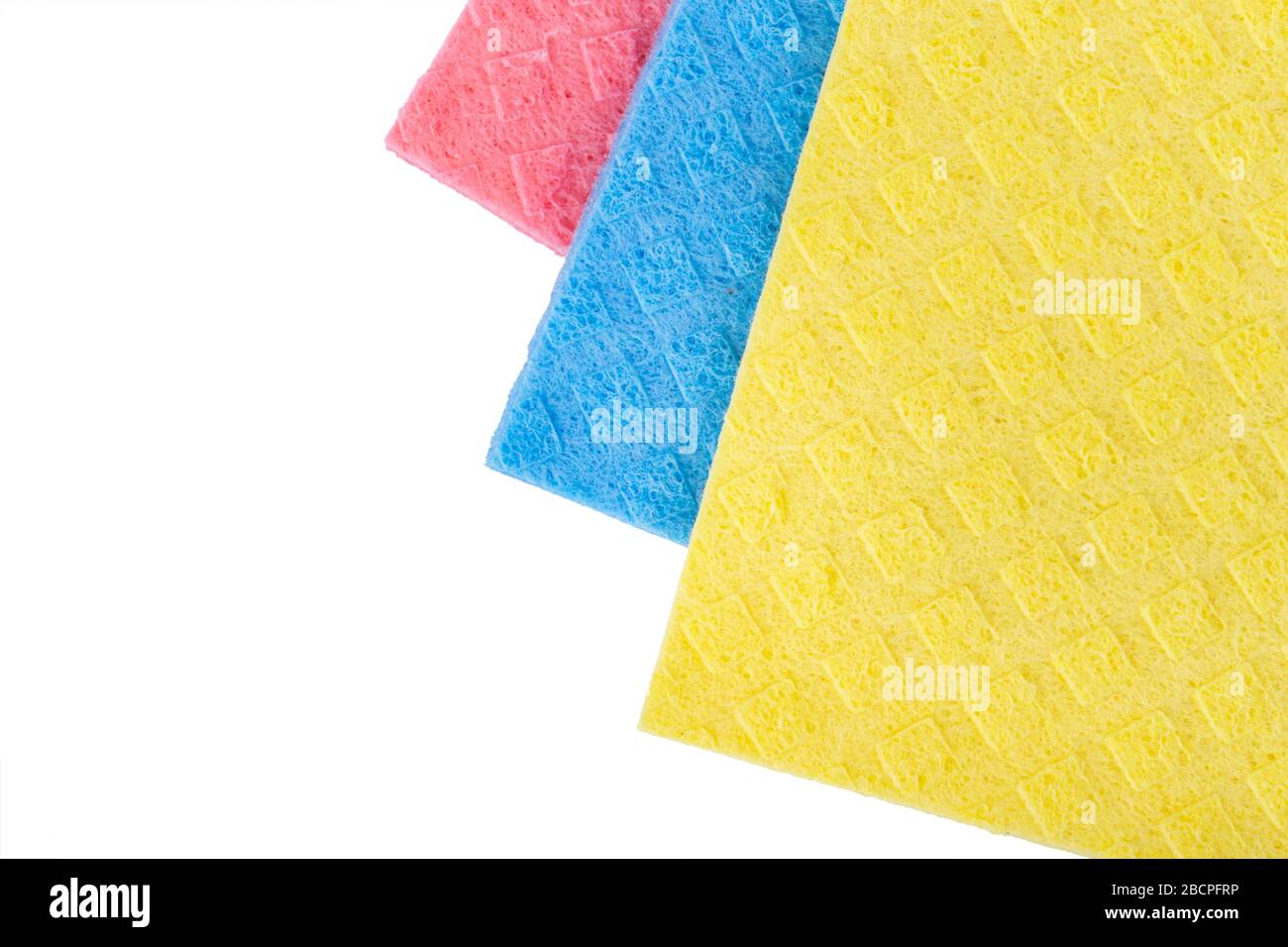 Cleaning rag in various colors isolated on white background. File ...