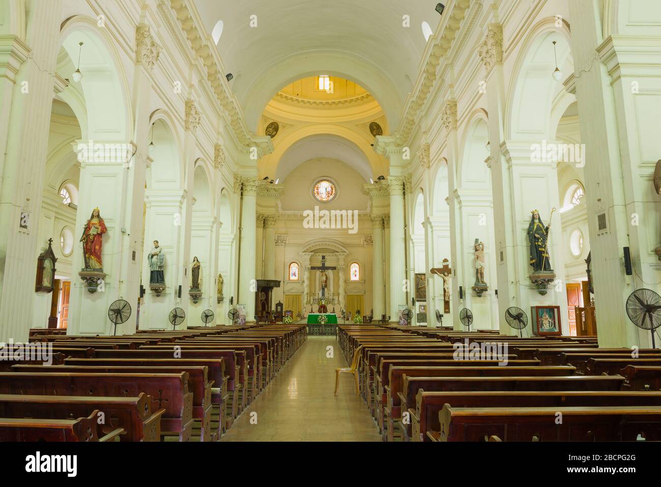 COLOMBO, SRI LANKA - FEBRUARY 23, 2020: Interior of the St. Lucia ...