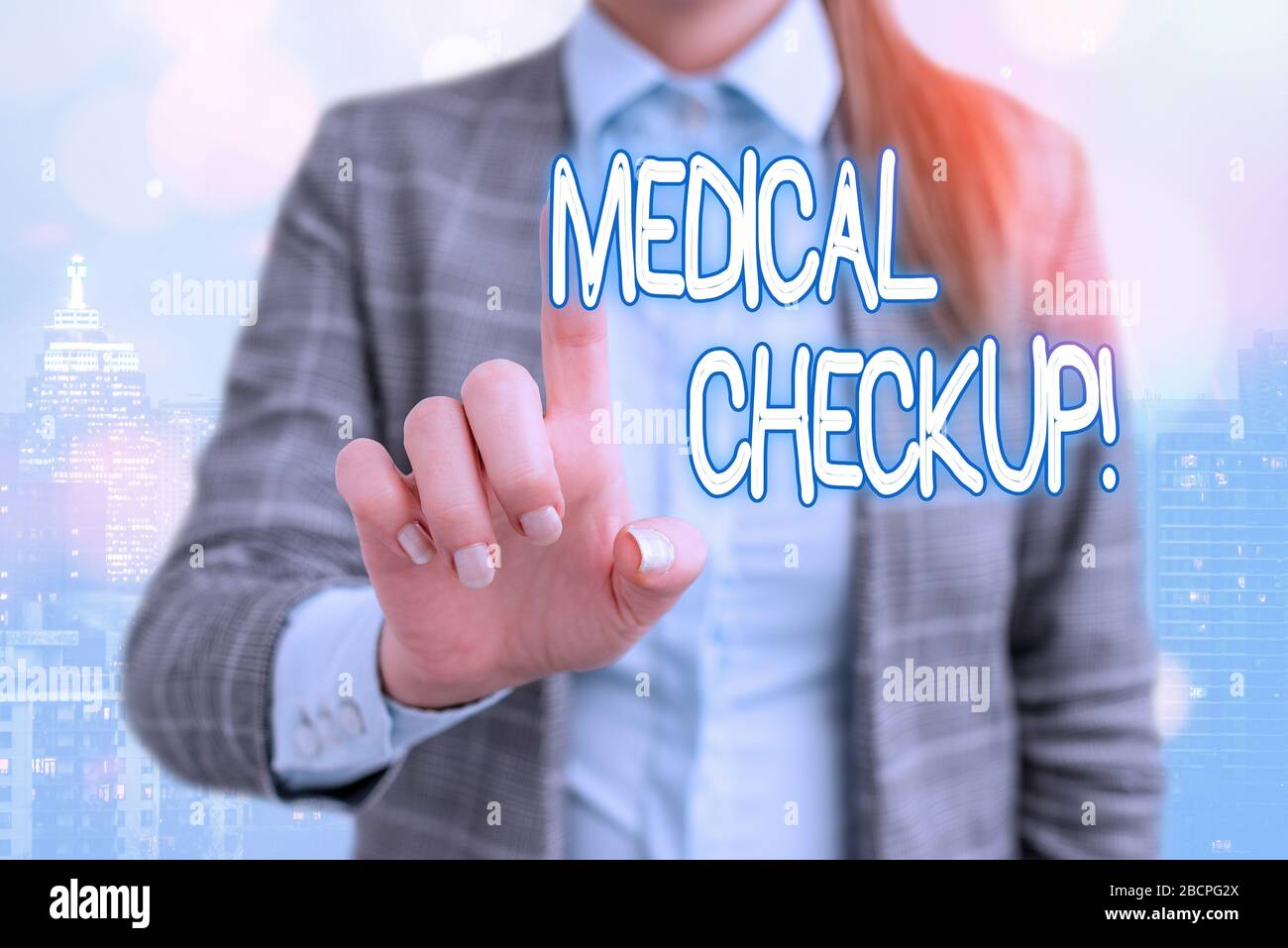 Handwriting text writing Medical Checkup. Conceptual photo thorough ...