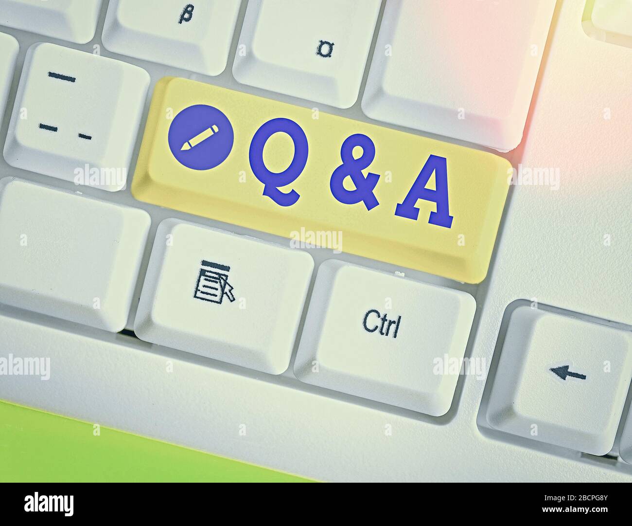 Handwriting text writing Q And A. Conceptual photo defined as questions ...