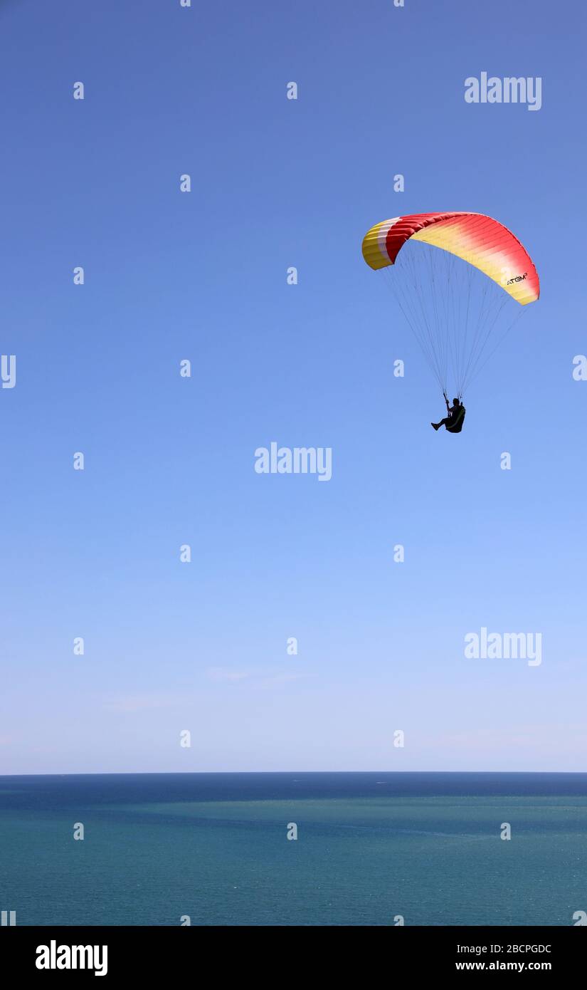 Paraglider launched air from hi-res stock photography and images - Alamy