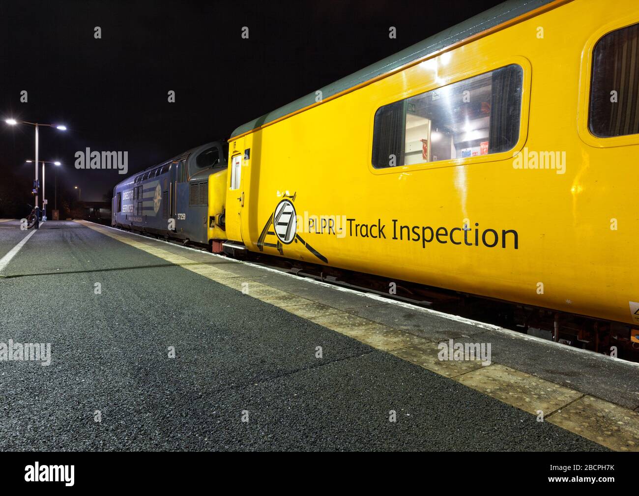 Direct rail Services class 37 locomotive 37259 at Morecambe railway ...