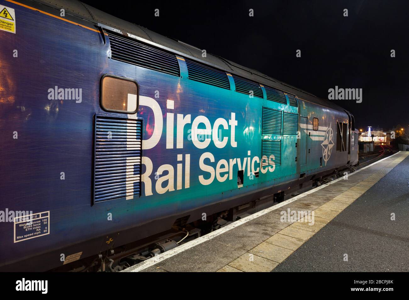 Direct rail Services class 37 locomotive 37059 at Morecambe railway ...