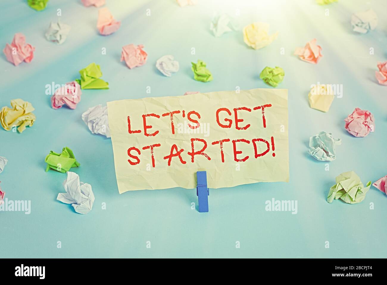 Word writing text Let Get Started. Business photo showcasing ...