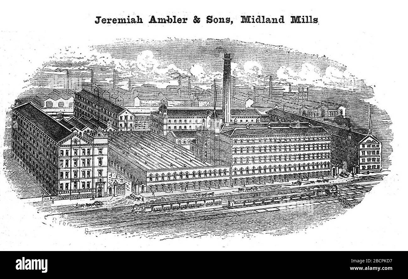 Jeremiah Ambler, Midland Mills, Bradford 1893 Stock Photo - Alamy