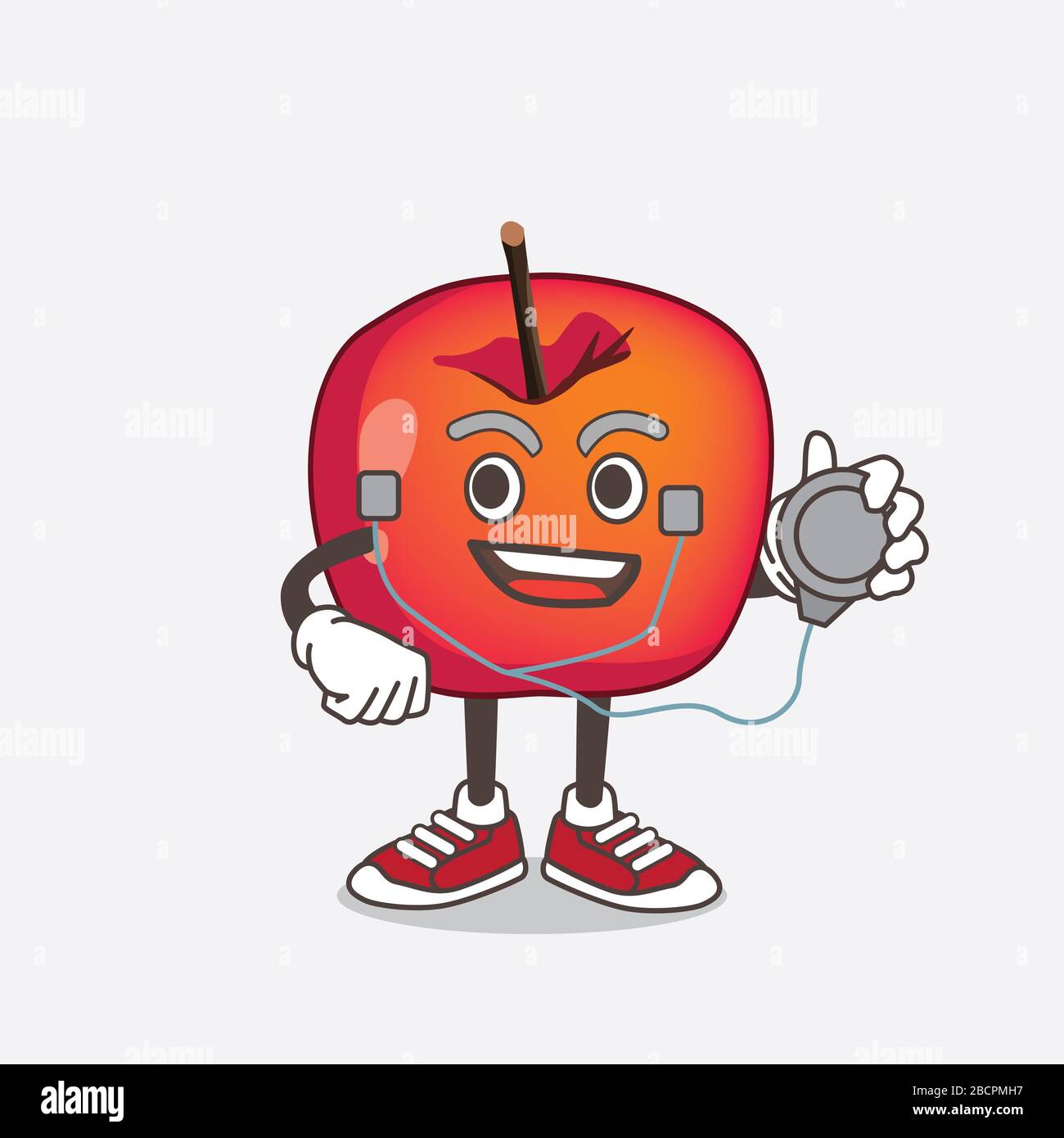 An illustration of Crab Apple cartoon mascot character as a Doctor ...