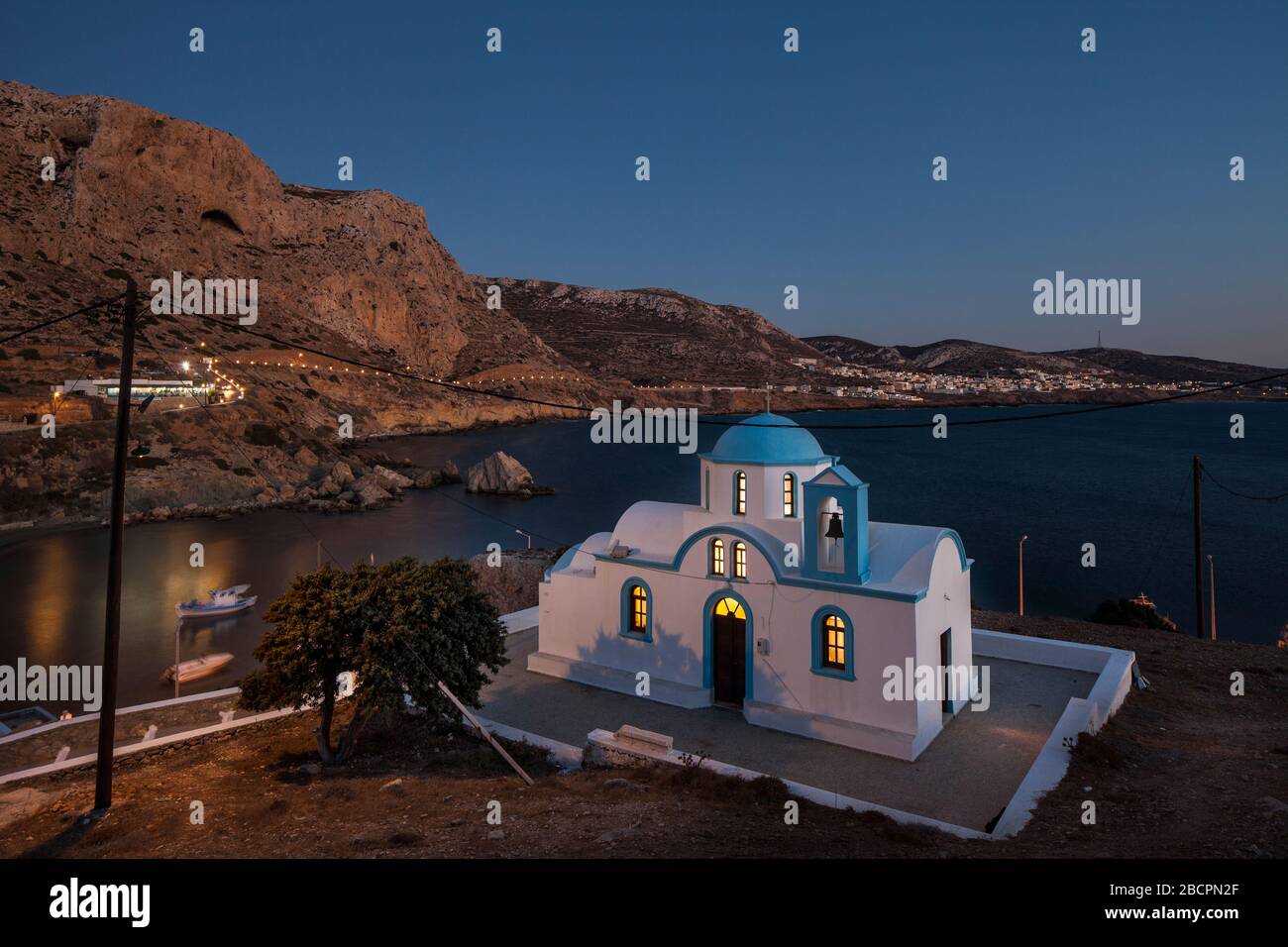Greece, Karpathos island: the village of Finiki on the west coast Stock ...