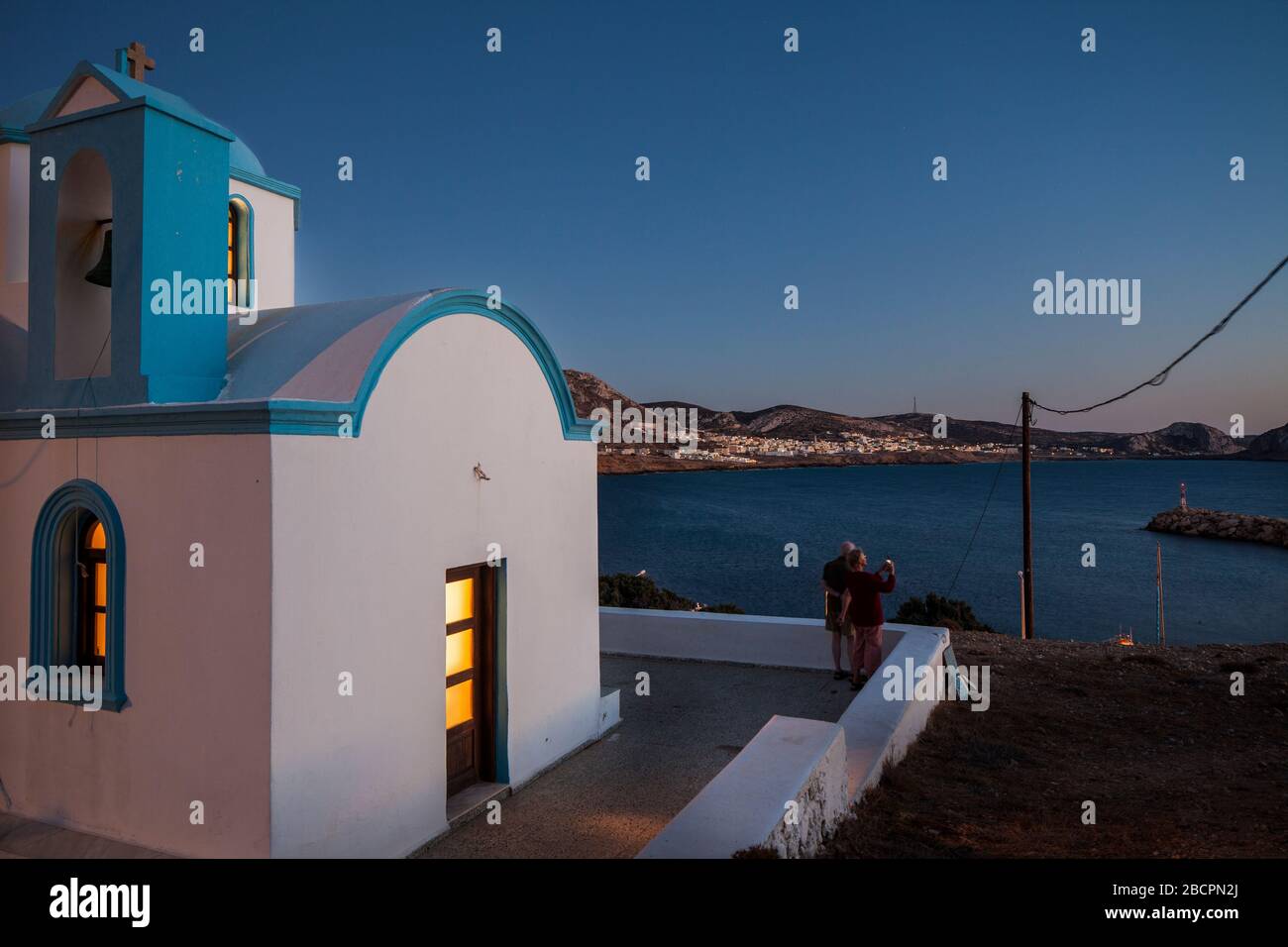 Greece, Karpathos island: the village of Finiki on the west coast Stock ...
