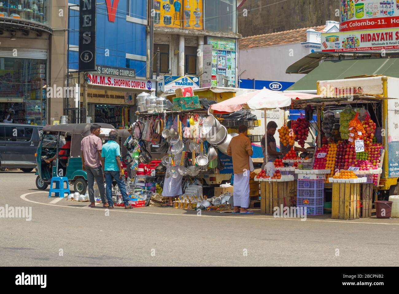 Colombo shopping street hi-res stock photography and images - Alamy
