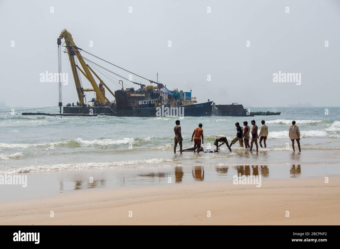 India, North Goa, 2012 - MV River Princess Ship Wreckage and Ship ...