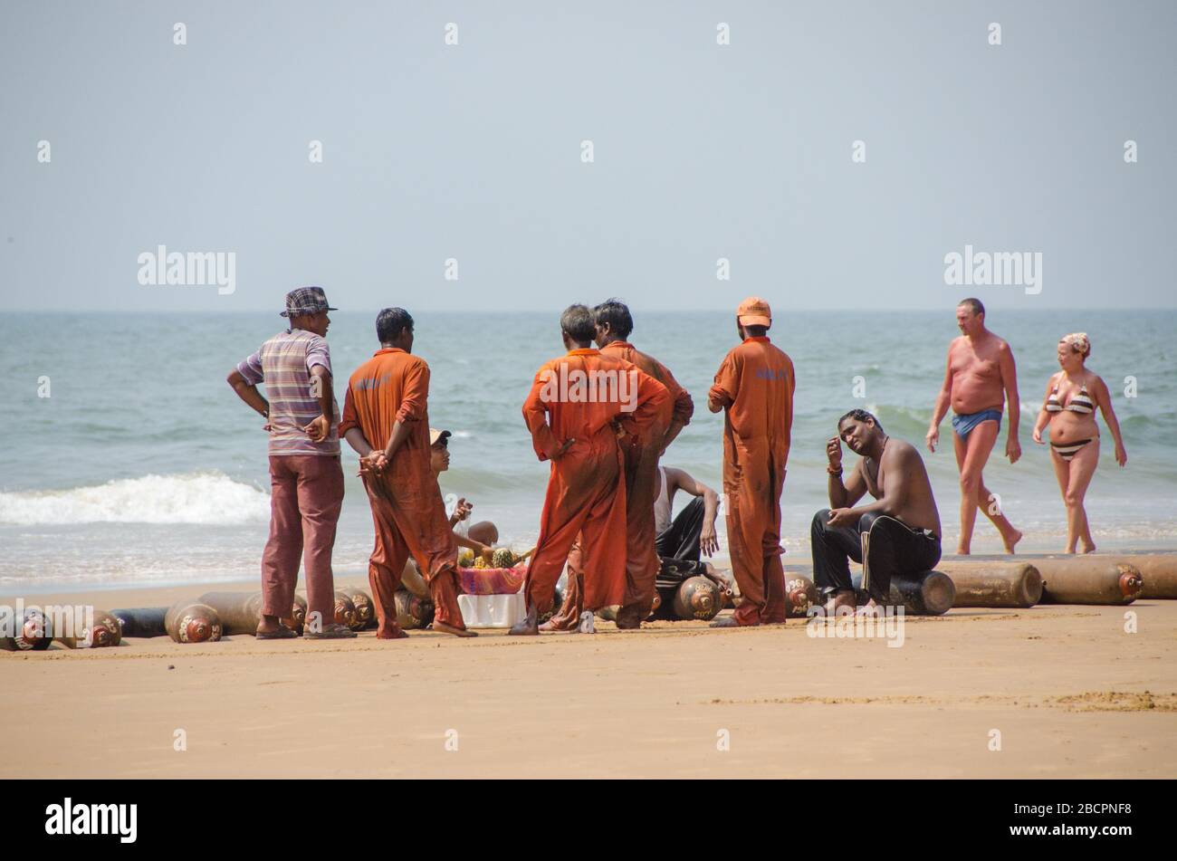 India, North Goa, 2012 - MV River Princess Ship Wreckage and Ship ...