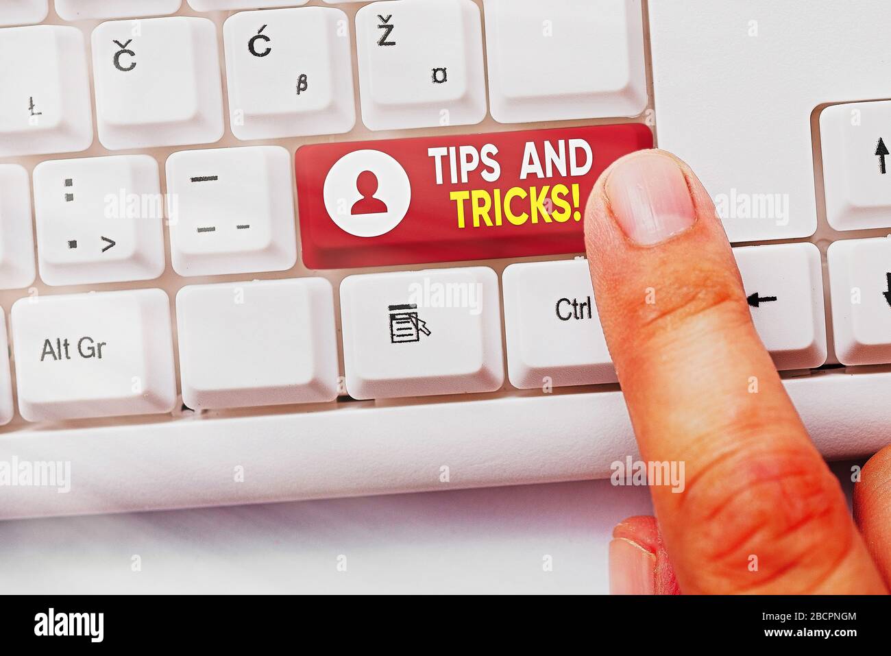 Conceptual hand writing showing Tips And Tricks. Concept meaning means ...