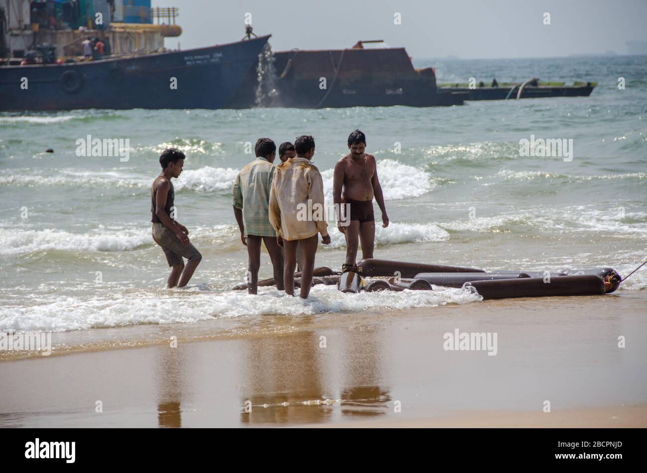 India, North Goa, 2012 - MV River Princess Ship Wreckage and Ship ...
