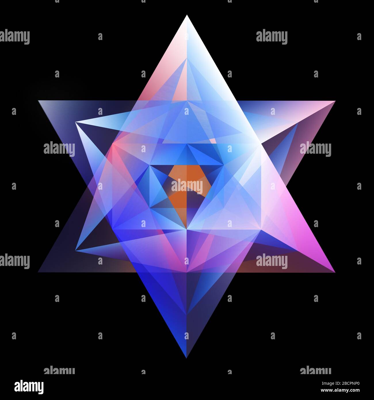 Hexagram logo hi-res stock photography and images - Alamy