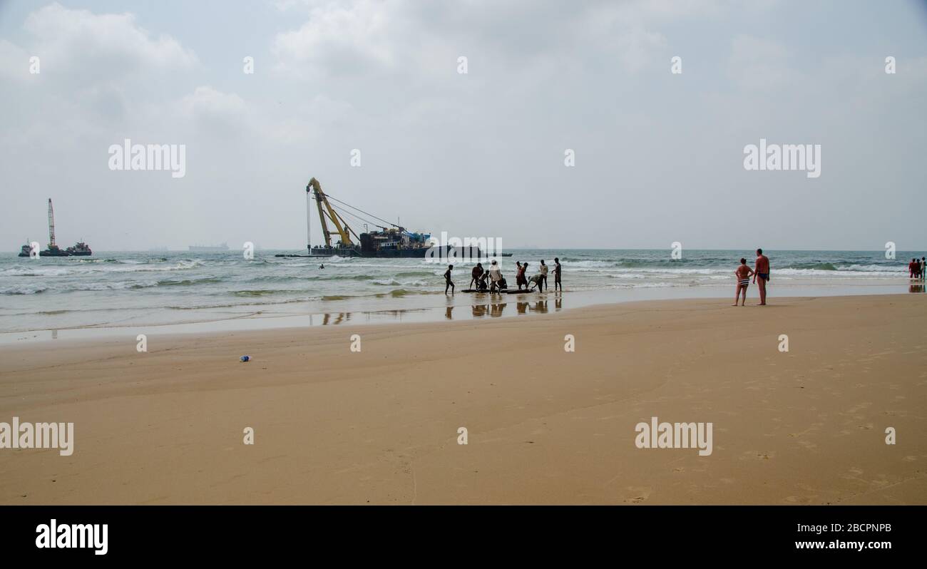 India, North Goa, 2012 - MV River Princess Ship Wreckage and Ship ...