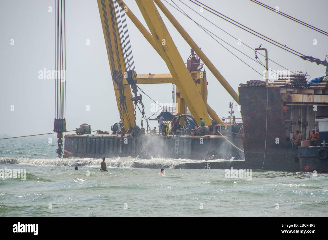 India, North Goa, 2012 - MV River Princess Ship Wreckage and Ship ...