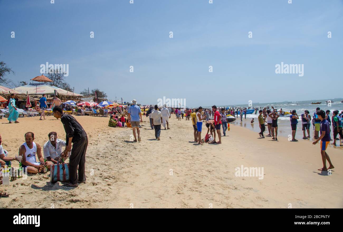 Calangute beach calangute goa india hi-res stock photography and images ...