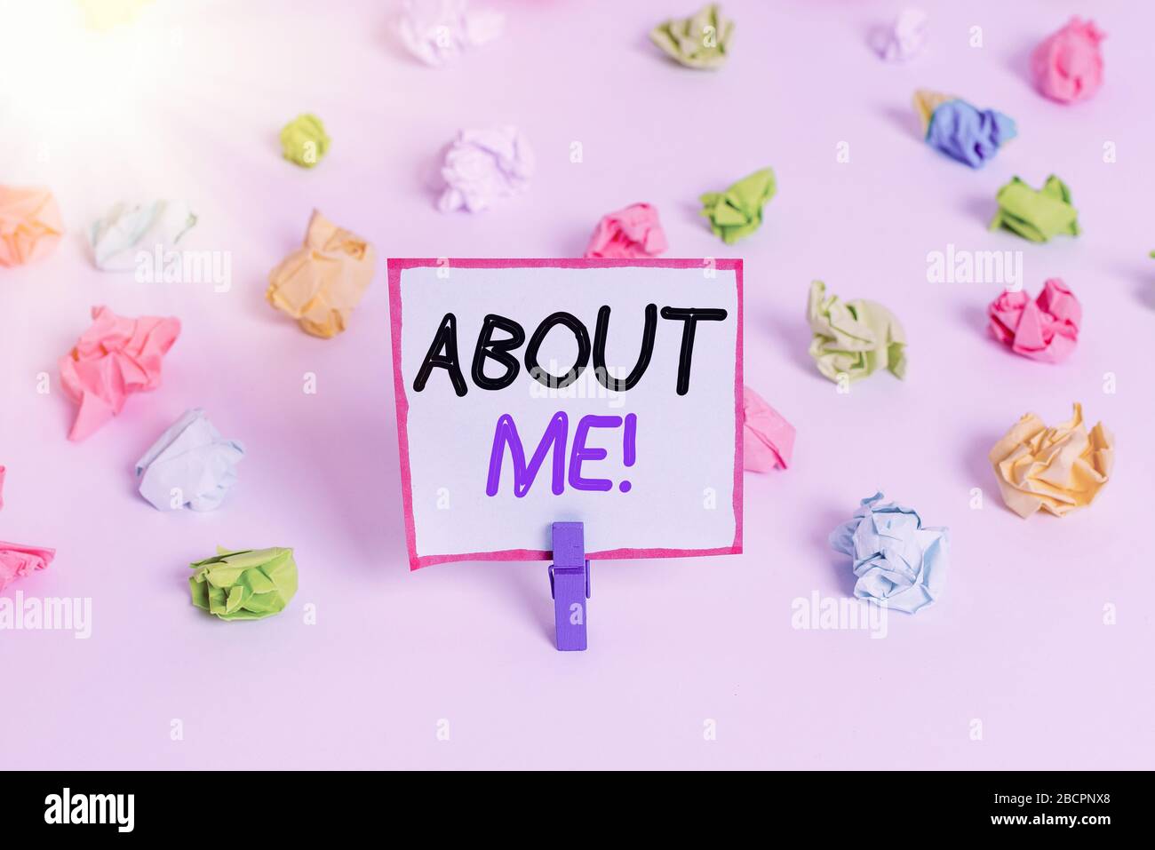 Word writing text About Me. Business photo showcasing telling someone ...