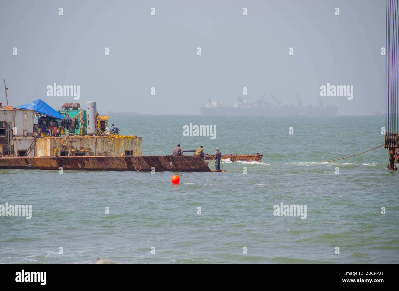 India, North Goa, 2012 - MV River Princess Ship Wreckage and Ship ...