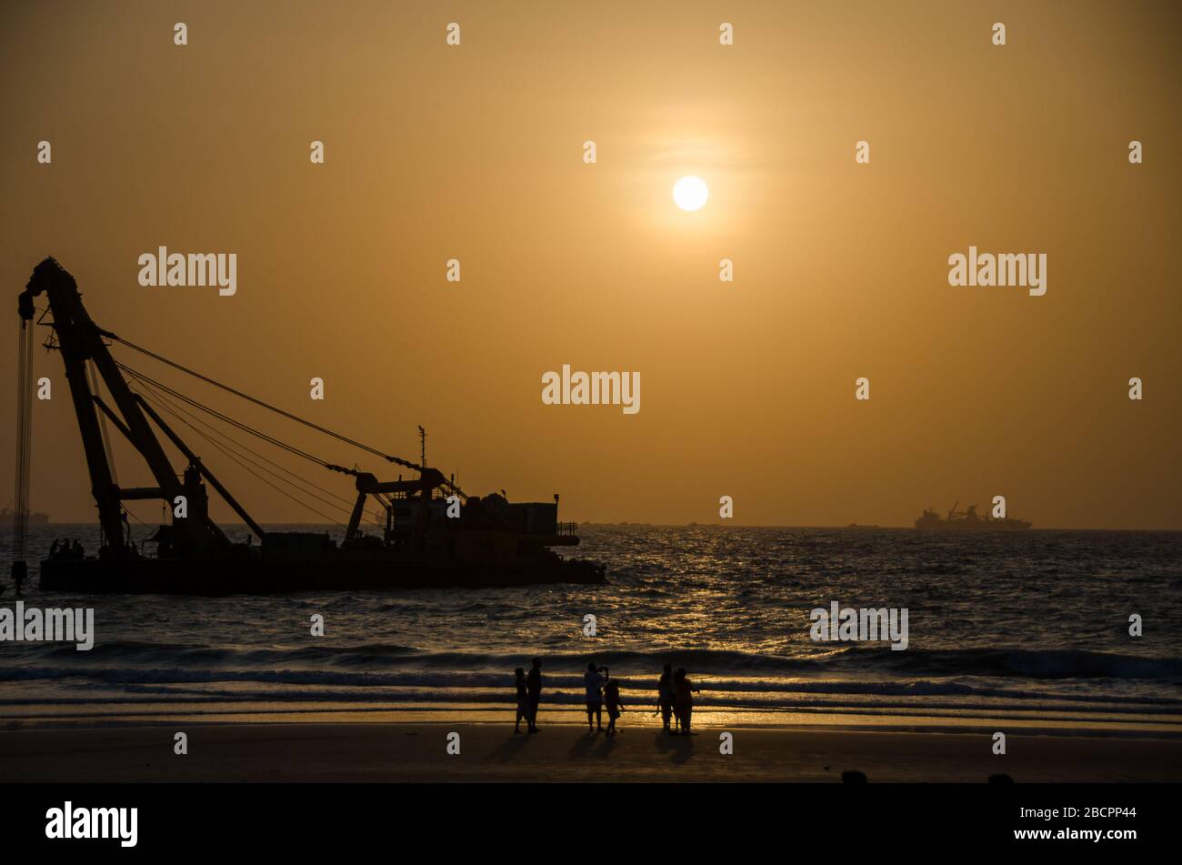 India, North Goa, 2012 - MV River Princess Ship Wreckage and Ship ...