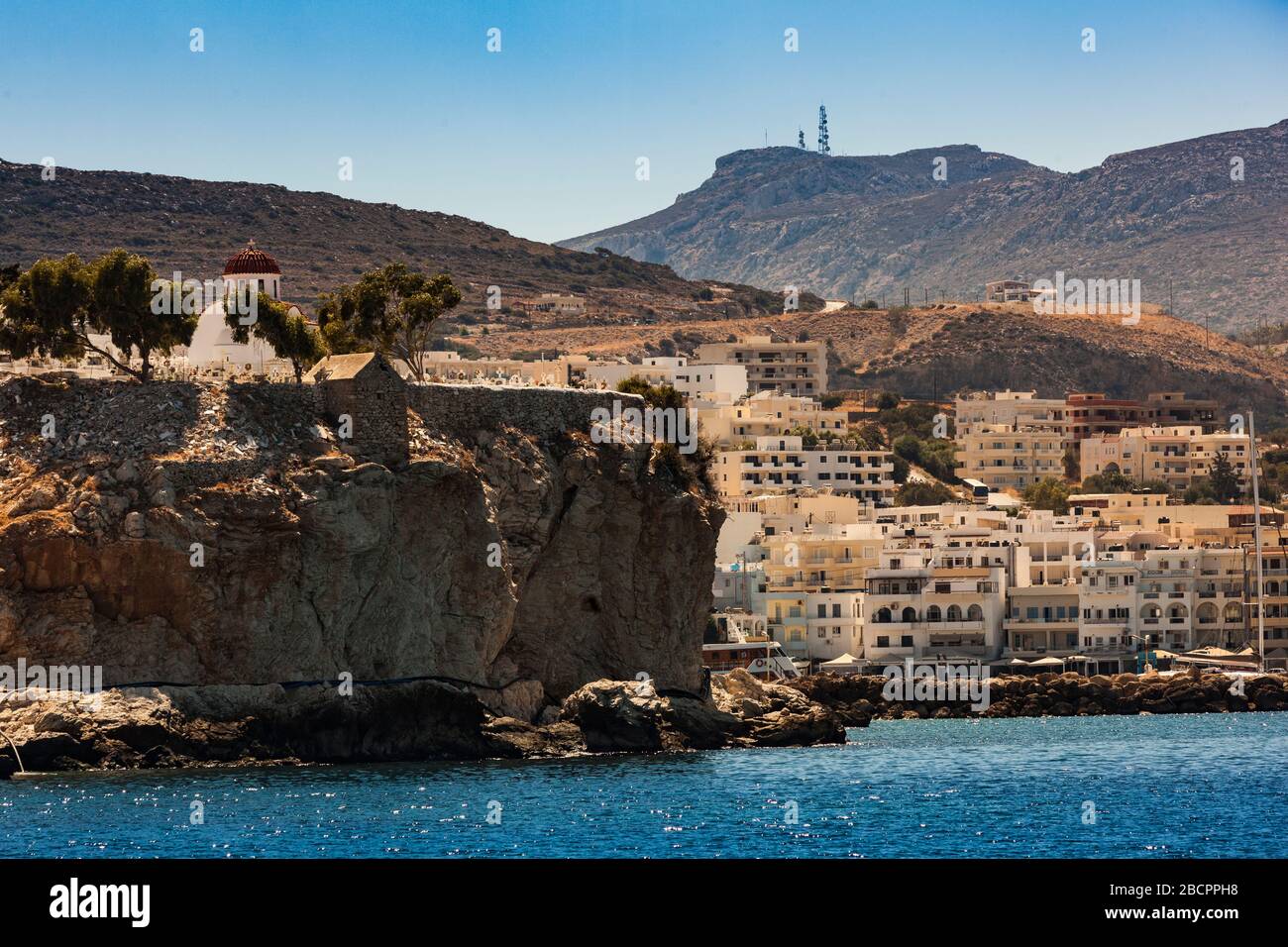 Greece, Karpathos island: Pigadia or Karpathos Stock Photo - Alamy