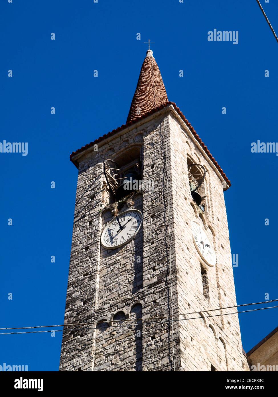Valsolda, Italy: historic village on the edge of Lake Lugano Stock ...