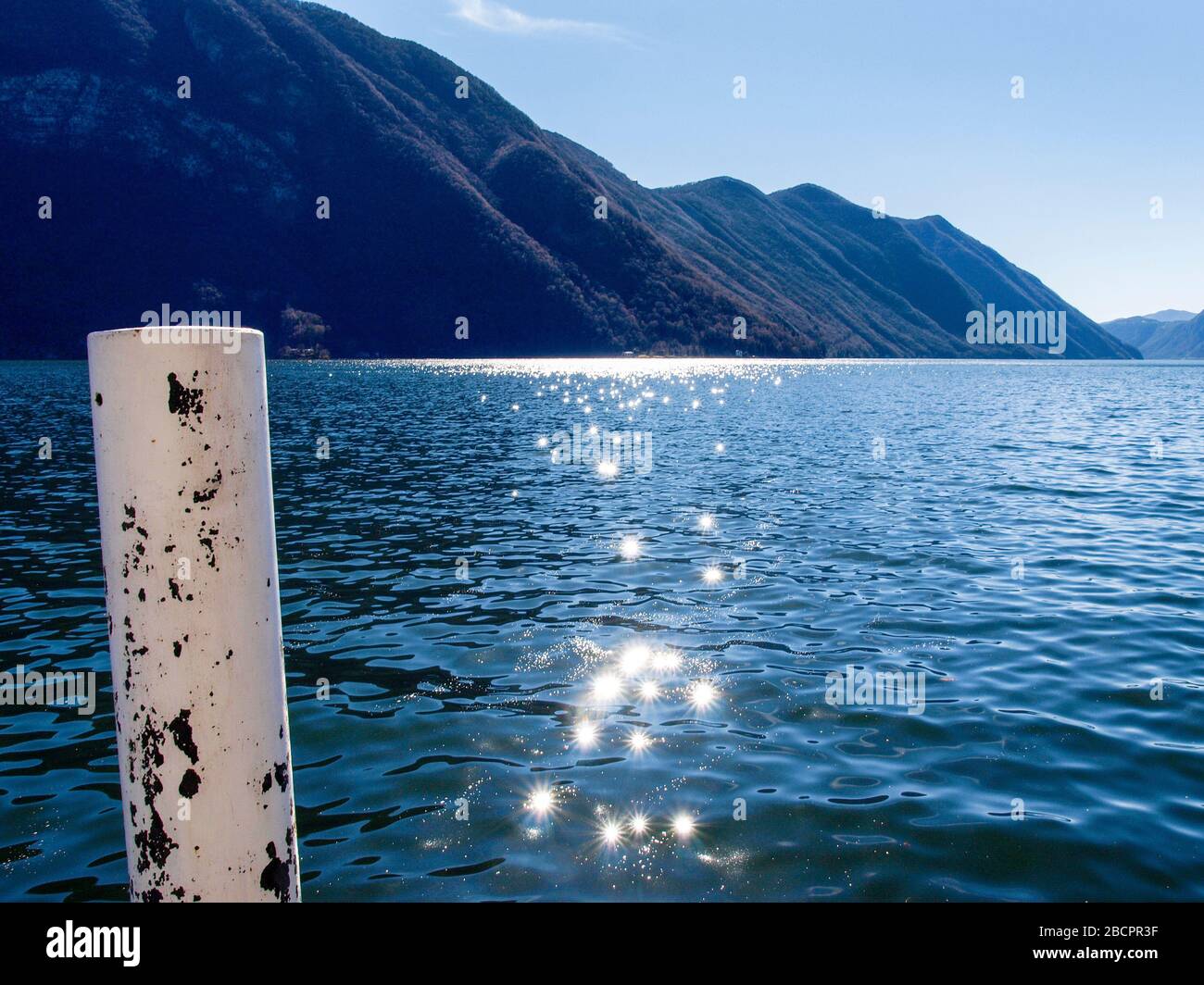 Valsolda, Italy: historic village on the edge of Lake Lugano Stock ...