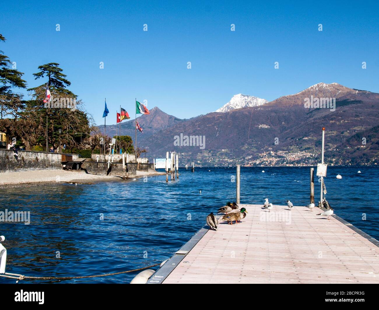 Menaggio Italy: historic village on the edge of Lake Como Stock Photo ...