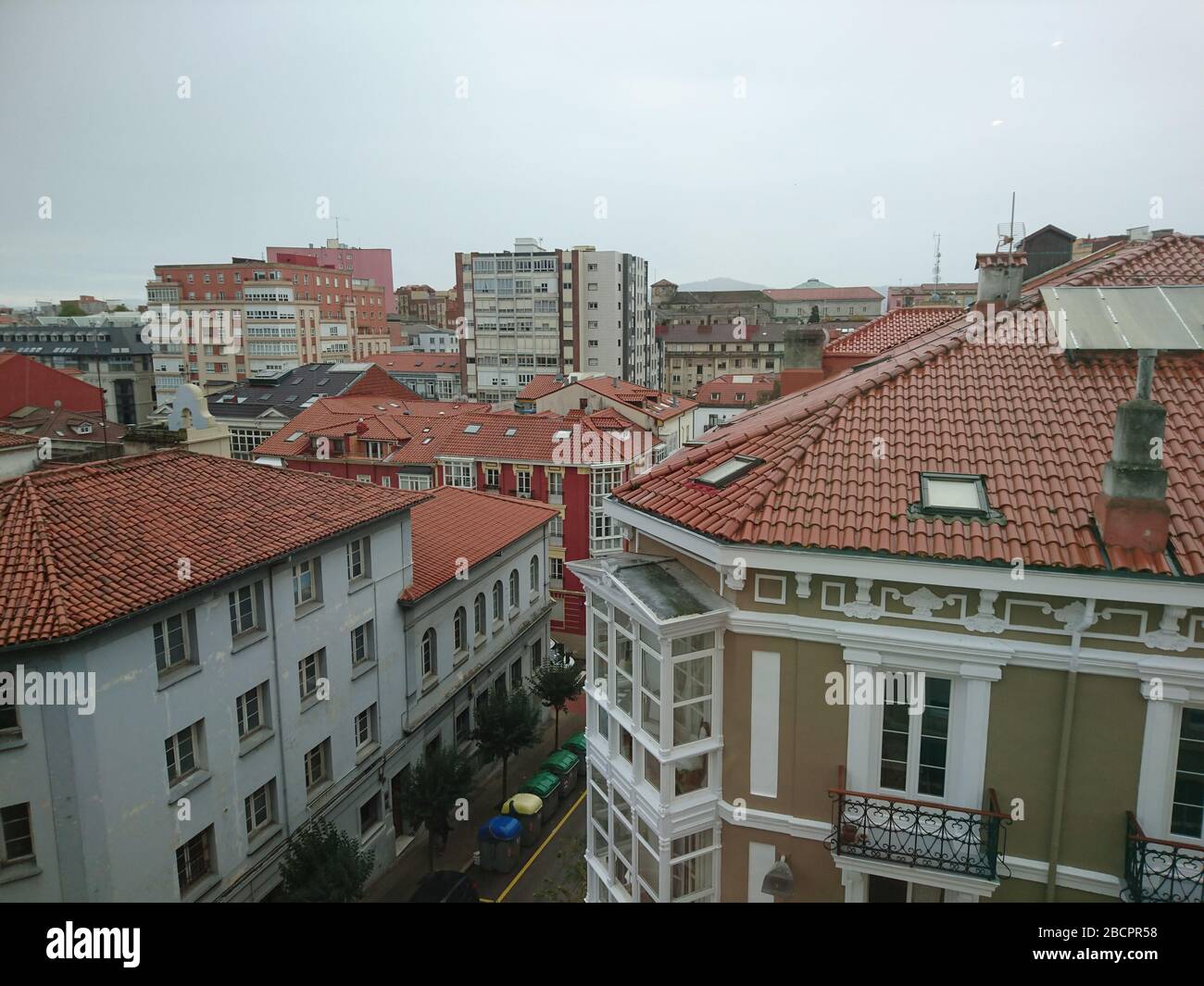 Street view in Santander, Spain Stock Photo - Alamy