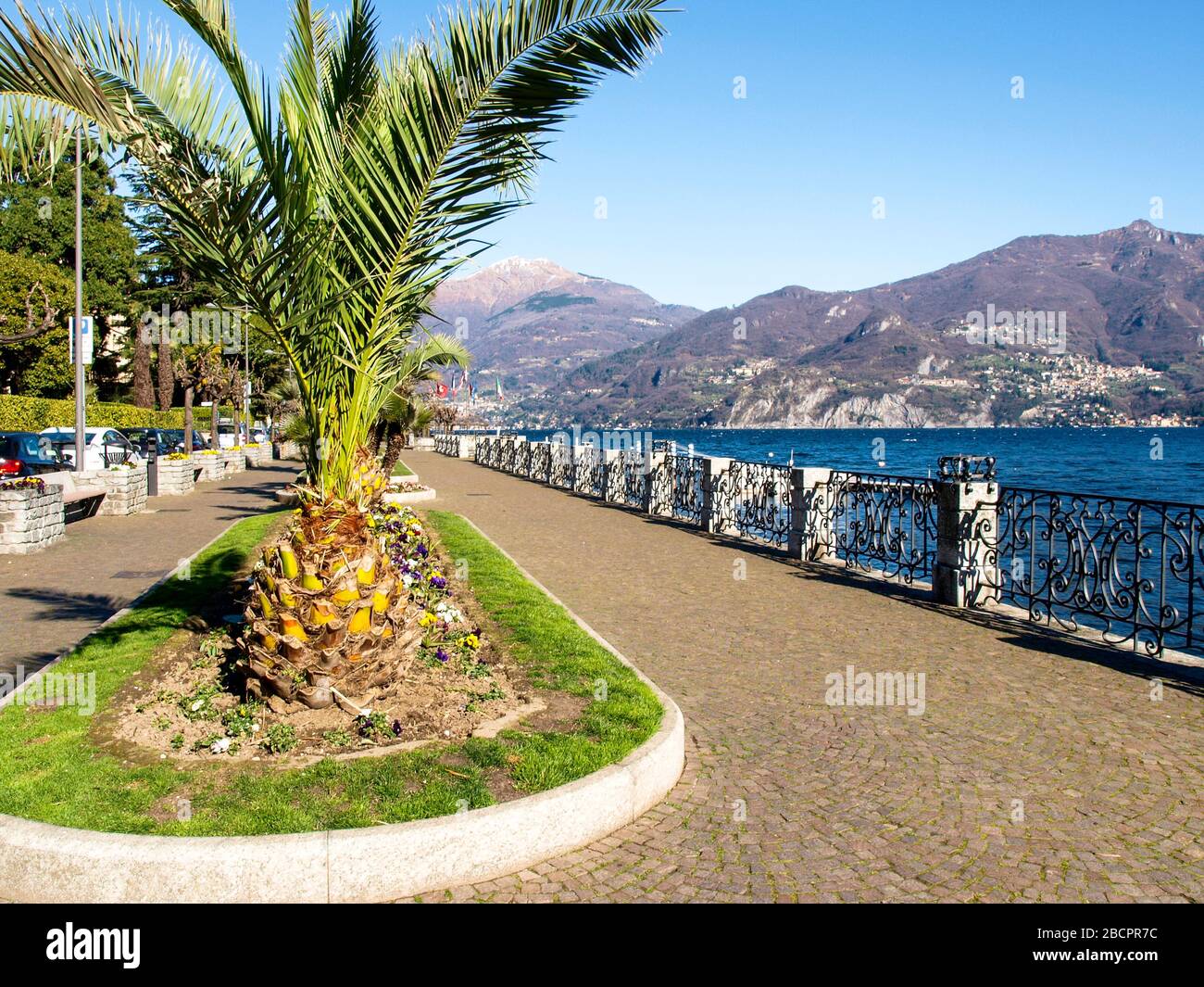 Menaggio Italy: historic village on the edge of Lake Como Stock Photo ...