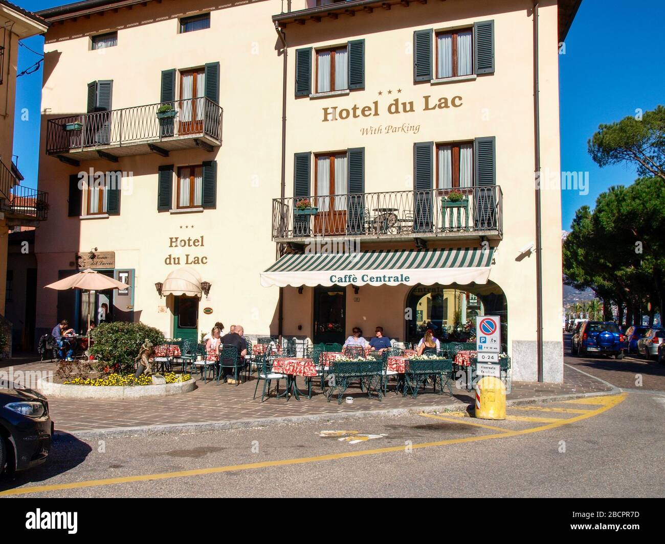 Menaggio Italy - March 10, 2017: historic village on the edge of Lake ...