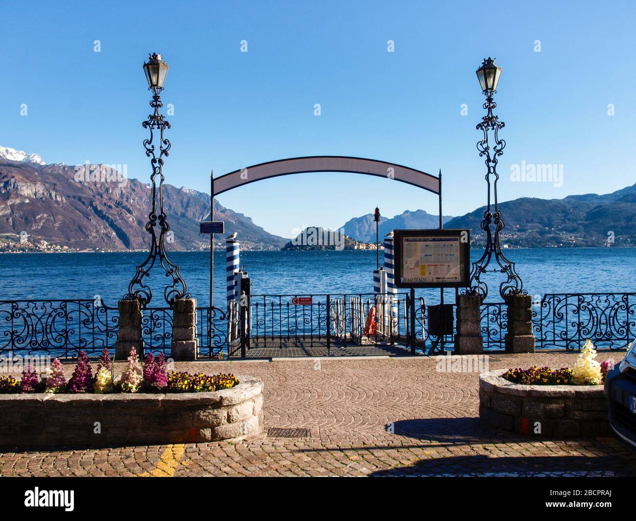 Menaggio Italy - March 10, 2017: historic village on the edge of Lake ...