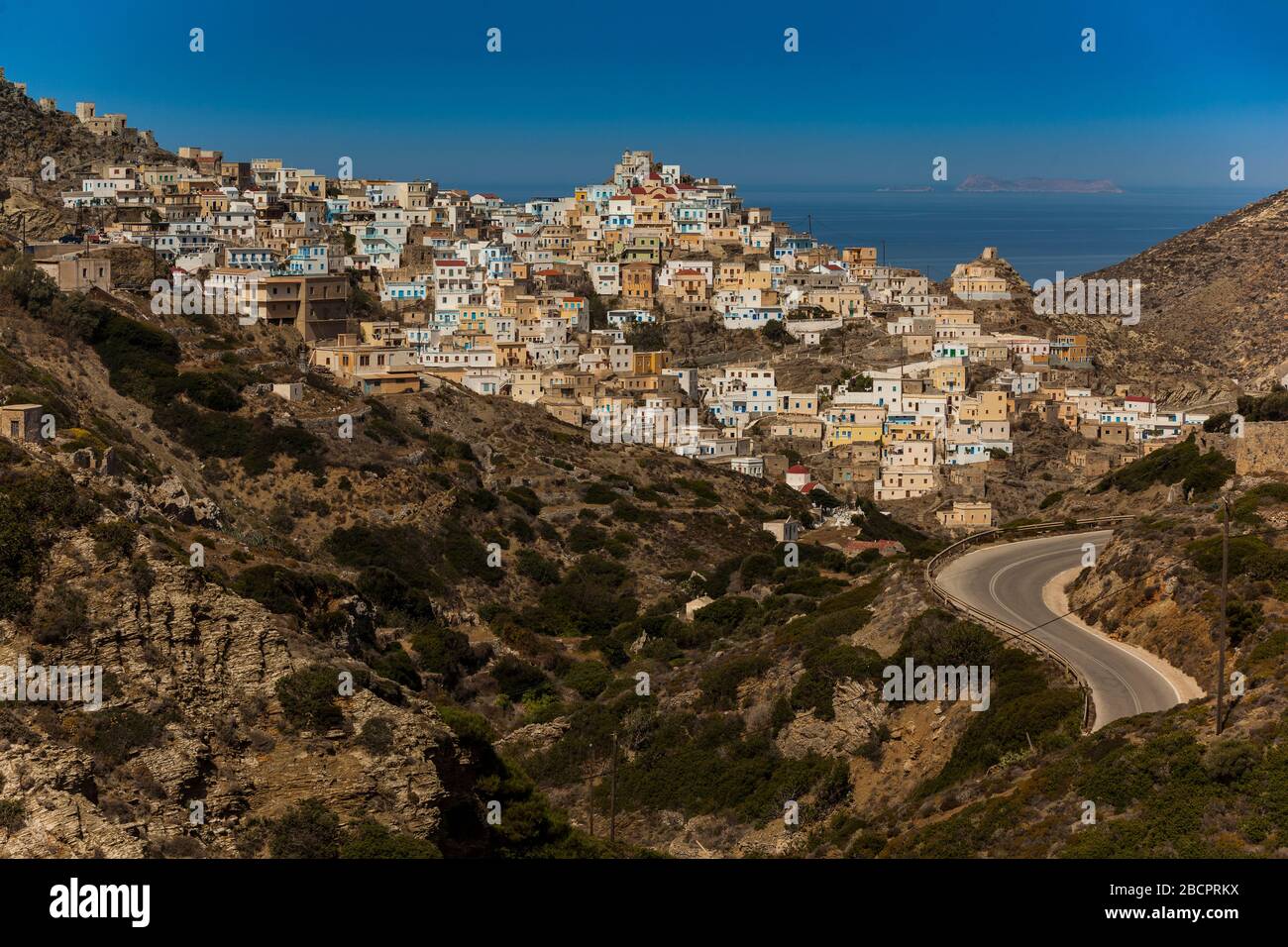 Greece, Karpathos island: Olympos, in the north part of Karpathos Stock ...